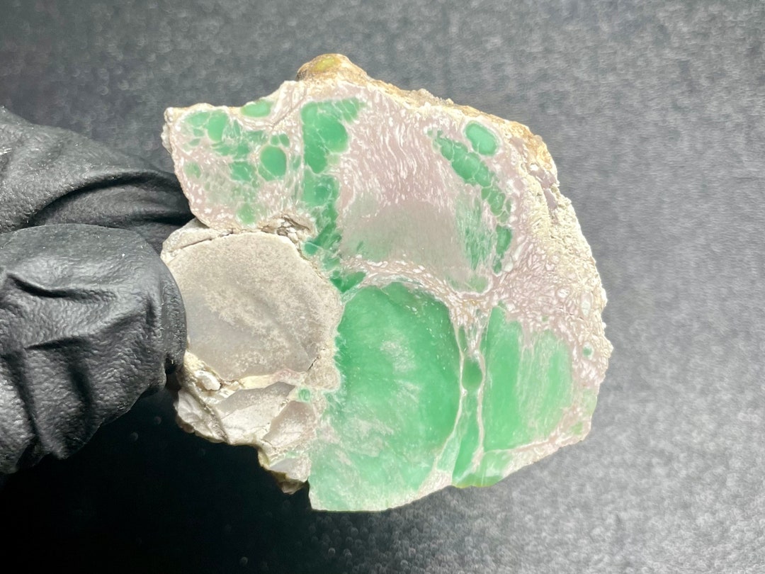 21g Lucin Variscite Slab, Semi-polished Utah Variscite Lapidary Slice ...
