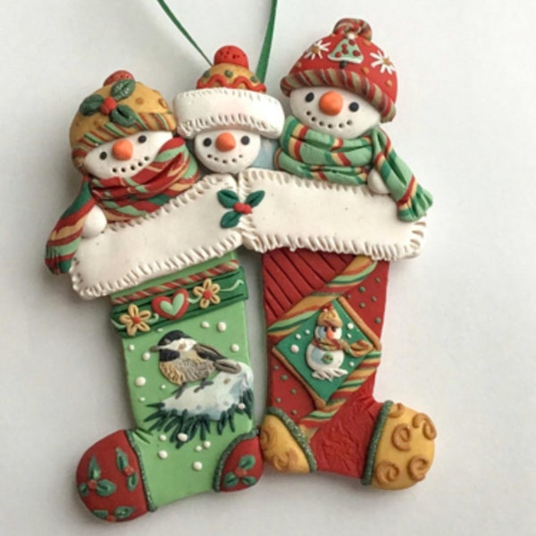 Polymer Clay Christmas Ornaments - Etsy
