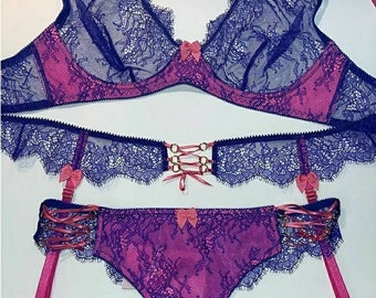 Blue Lace Lingerie - Etsy