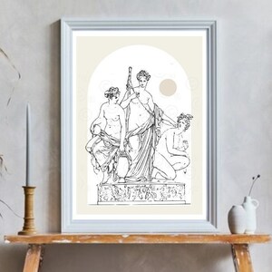 Thread of Life, the Fates, Ancient Greek Art, Greek Mythology Decor ...