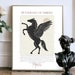 Pegasus Print, Greek Mythology Poster, Educational Posters, Horse Lover ...