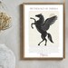 Pegasus Print, Greek Mythology Poster, Educational Posters, Horse Lover ...