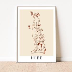 Hebe Statue Print, Greek Mythology Art, Goddess of Youth - Etsy
