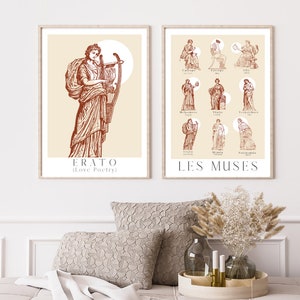 Erato, Love Poem Wall Art, the Nine Muses, Classic Literature Poster ...