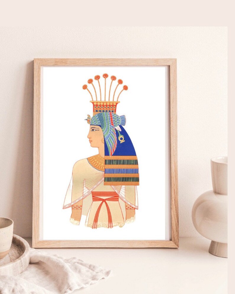 Cleopatra Art Print, Egyptian Goddess Decor - Etsy