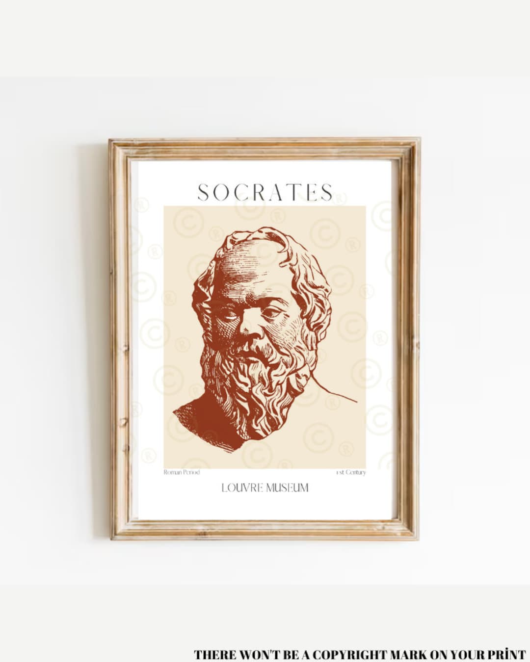 Socrates Poster, Philosophy Gift, Greek Philosophy Art, Philosopher ...