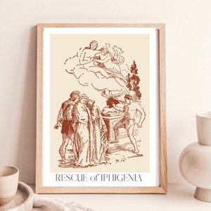 Sacrifice of Iphigenia, Rescue of Iphigenia, Iliad Art Print, Trojan ...