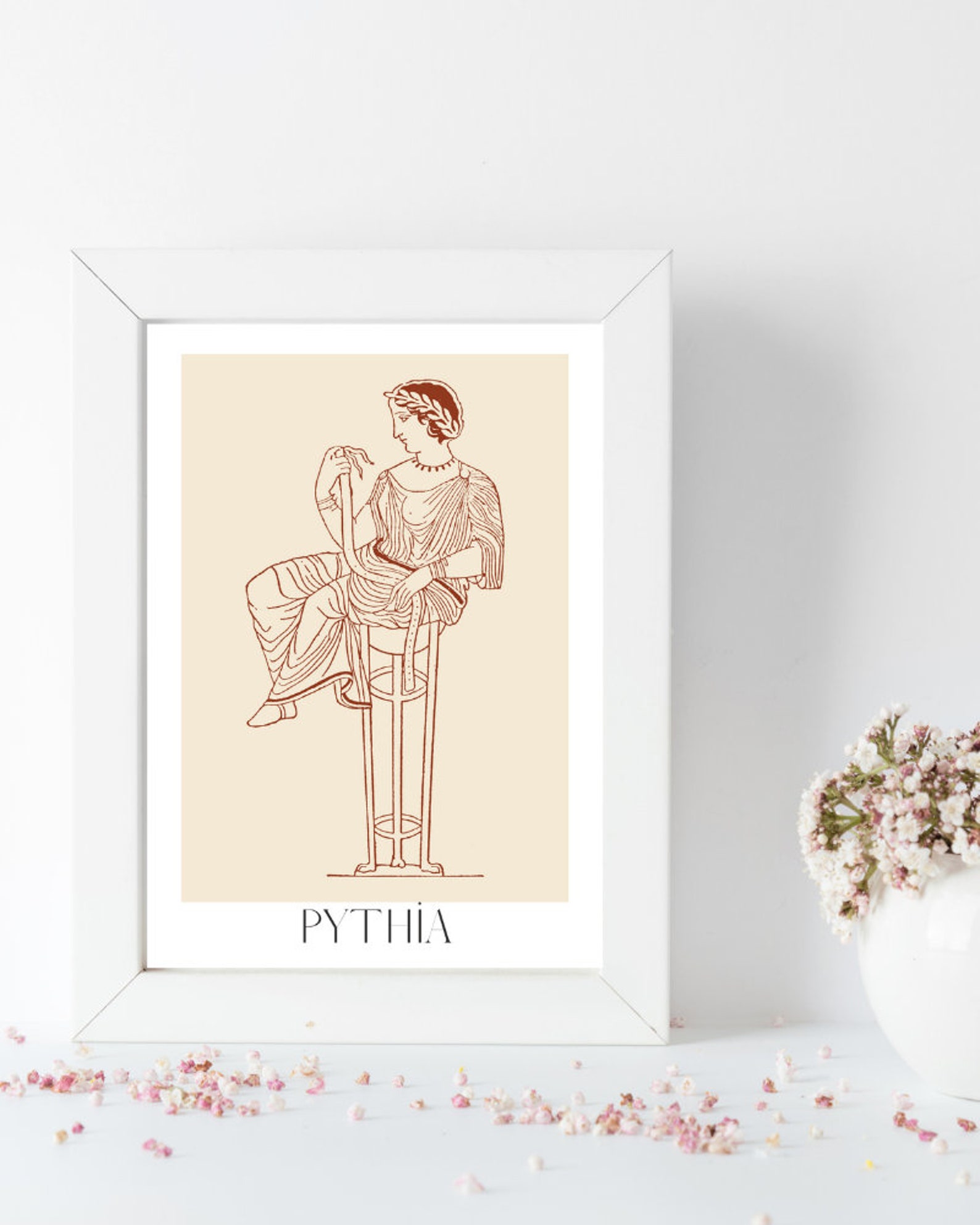 Pythia Oracle of Delphi the High Priestess Poster Priestess - Etsy