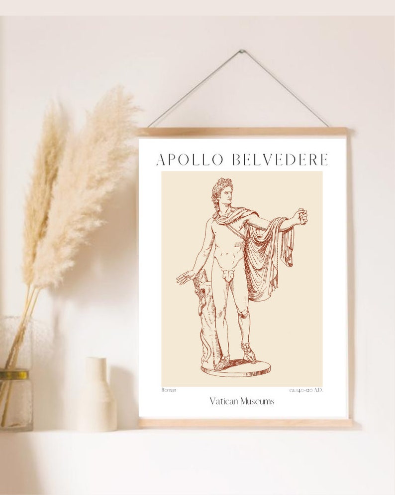 Apollo God Art Print Sculpture Poster Wall Art Greek - Etsy