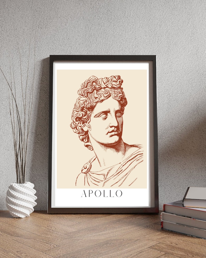 Phoebus Apollo Greek God Poster God Apollo Print Greek | Etsy