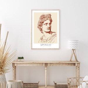 Phoebus Apollo, Greek God Poster, God Apollo Print, Greek Mythology ...