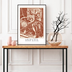 Hypatia, Ancient Woman Philosopher, Women in History Print, Feminist ...