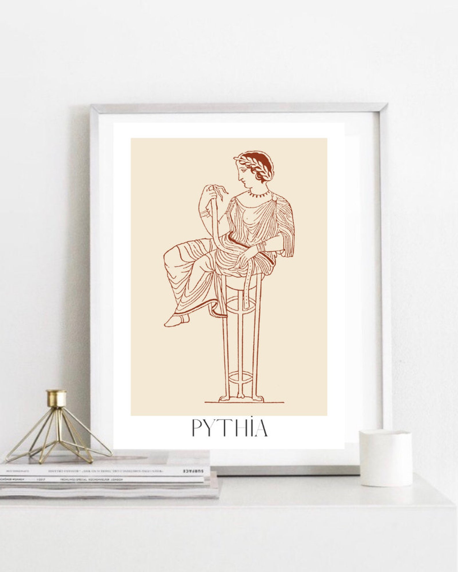 Pythia Oracle of Delphi the High Priestess Poster Priestess - Etsy