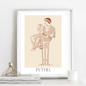 Pythia Oracle of Delphi the High Priestess Poster Priestess - Etsy