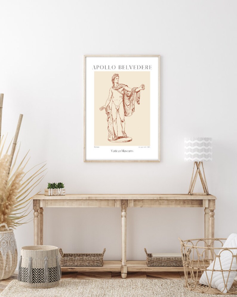 Apollo God Art Print Sculpture Poster Wall Art Greek | Etsy