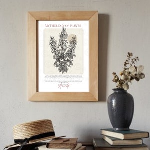 Aconite Flower, Herbology Print, Dark Academia Decor, Poisonous Plants ...