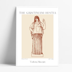 Hestia Print, Hestia Altar Decor, Goddess Poster, Greek Mythology Art ...