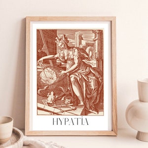 Hypatia, Ancient Woman Philosopher, Women in History Print, Feminist ...