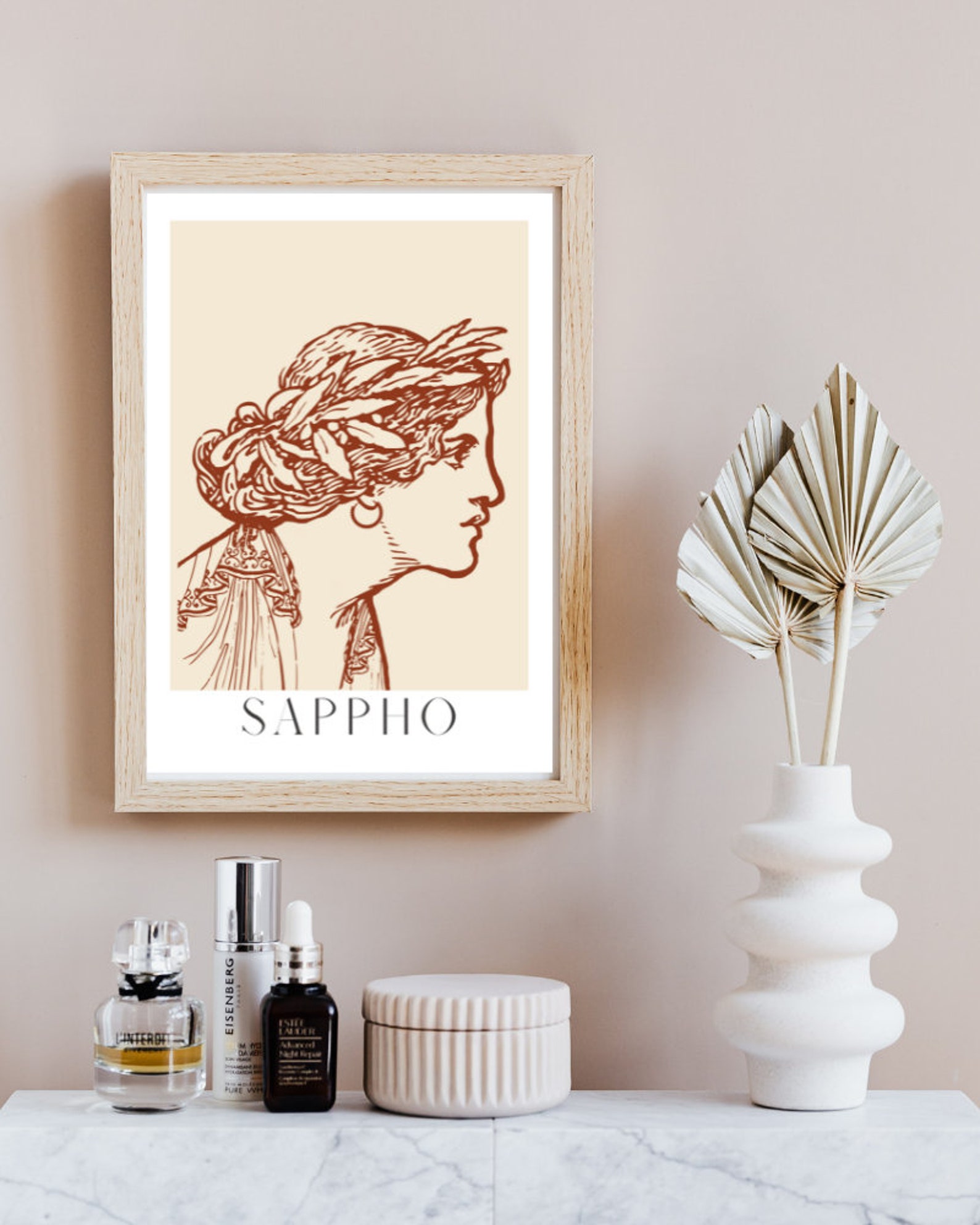 Sappho Poster Sapphic Art Lesbian Decor Feminist Room | Etsy