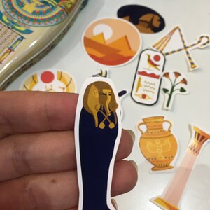 Egyptian Stickers Pack, Egyptology Gift, Egypt Laptop Decals, Ancient ...