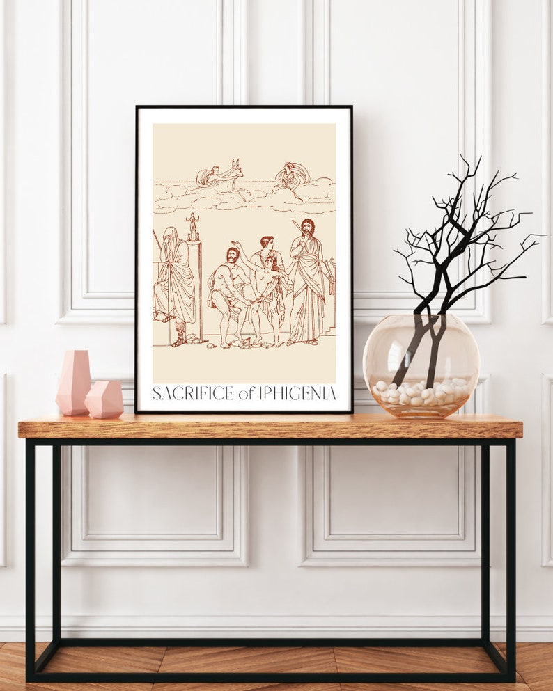 Sacrifice of Iphigenia Rescue of Iphigenia Iliad Art Print | Etsy