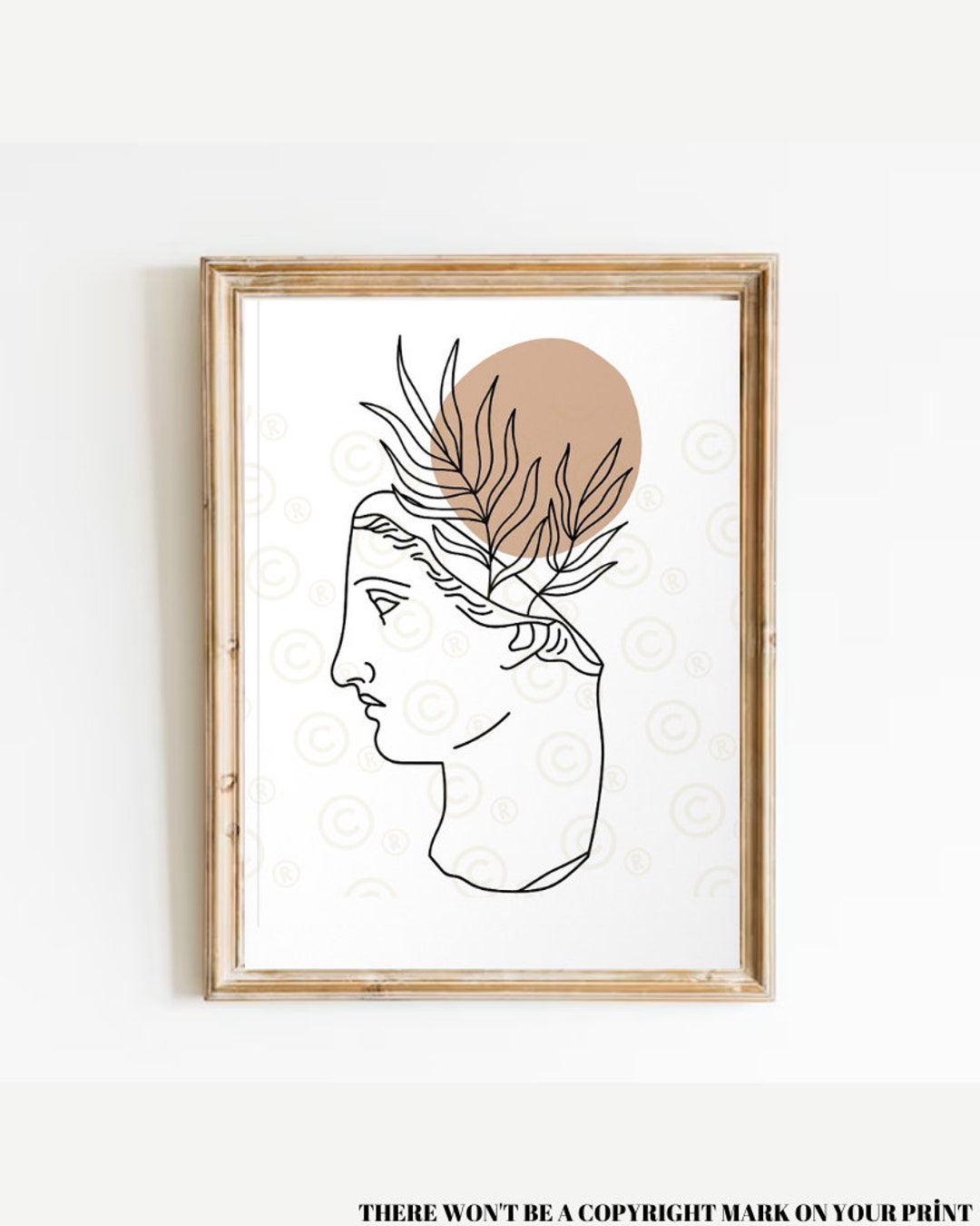 Greek Goddess Line Art Print, Roman Sculpture, Minimalist Decor - Etsy