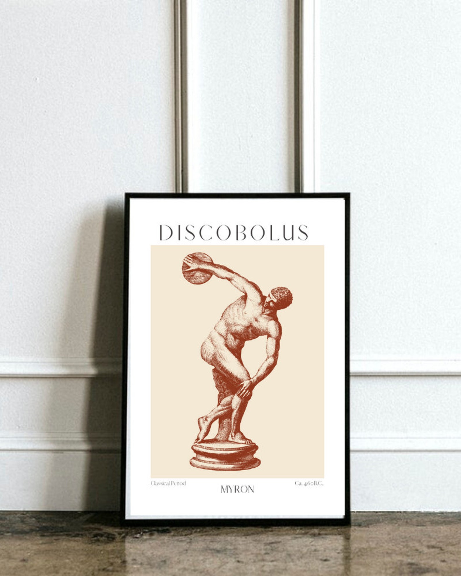 Discobolus Discus Thrower Sculpture Art Print Museum | Etsy