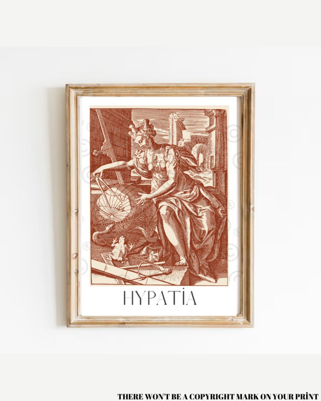 Hypatia, Ancient Woman Philosopher, Women in History Print, Feminist ...
