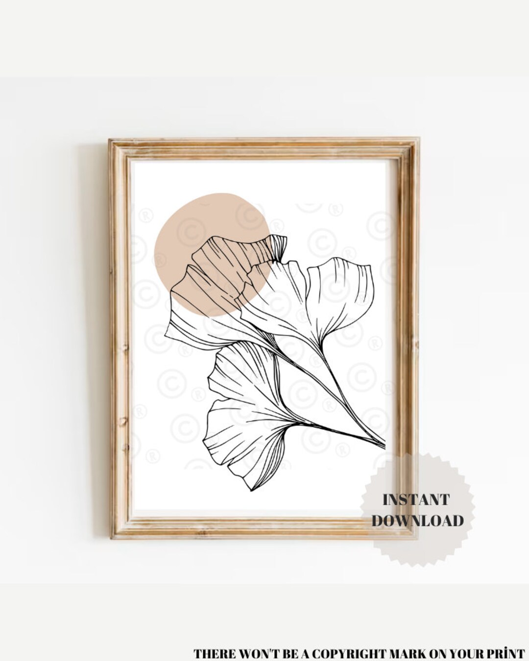 Gingko Leaf Print, Botanical Wall Art, Aesthetic Room Decor, Plant Lady ...