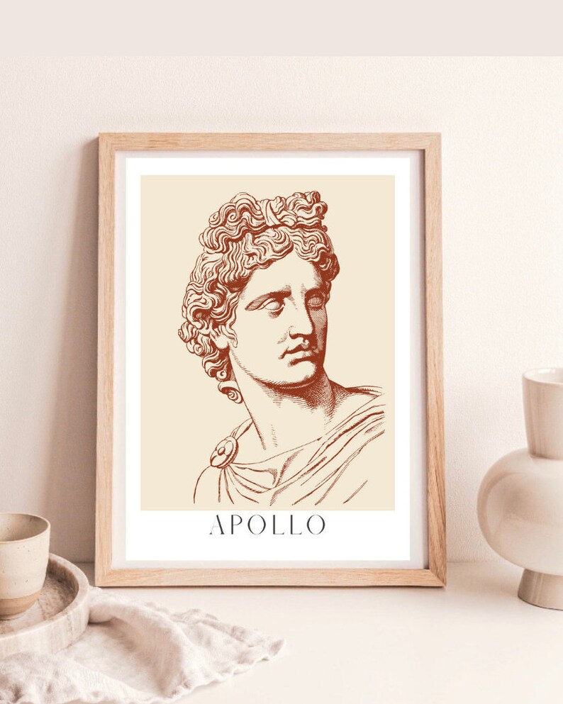 Phoebus Apollo Greek God Poster God Apollo Print Greek | Etsy