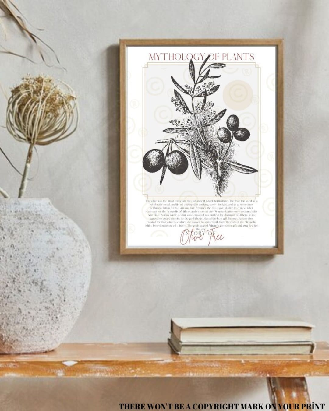 Olive Tree Print, Olive Branch, Kitchen Wall Art, Dining Room Wall ...
