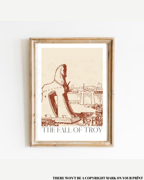 Trojan War Horse Painting