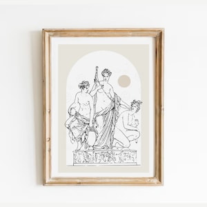 Thread of Life, the Fates, Ancient Greek Art, Greek Mythology Decor ...