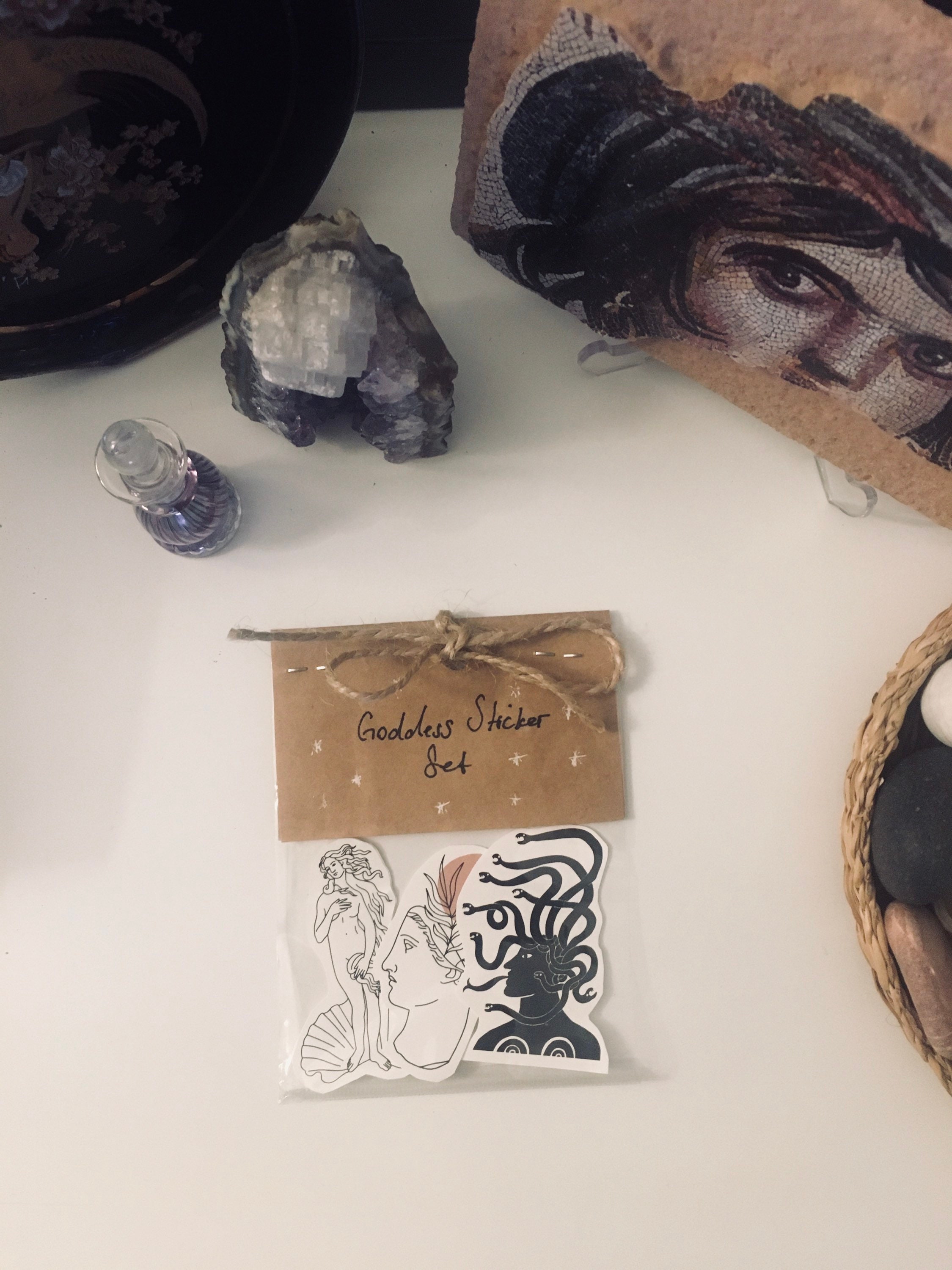 Goddess Sticker Pack Mythology Sticker Gift Set Greek Statue - Etsy