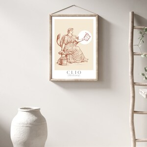 Clio, Clio Muse, History Poster, Historian Gift, History Teacher Gift ...