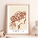 Sappho Poster, Sapphic Art, Lesbian Decor, Feminist Room Decor, Wlw Art ...