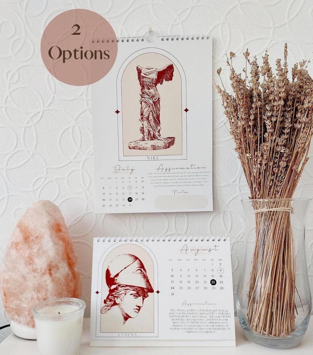 2025 Goddess Calendar, Art Calendar, 2025 Calendar for Women, Feminine ...