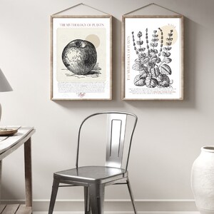 Apple Mythology Art Print, Academia Kitchen Decor - Etsy