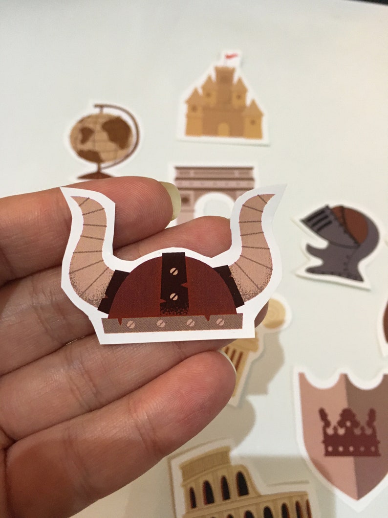 History Sticker Pack Medieval Stickers Dark Academia | Etsy