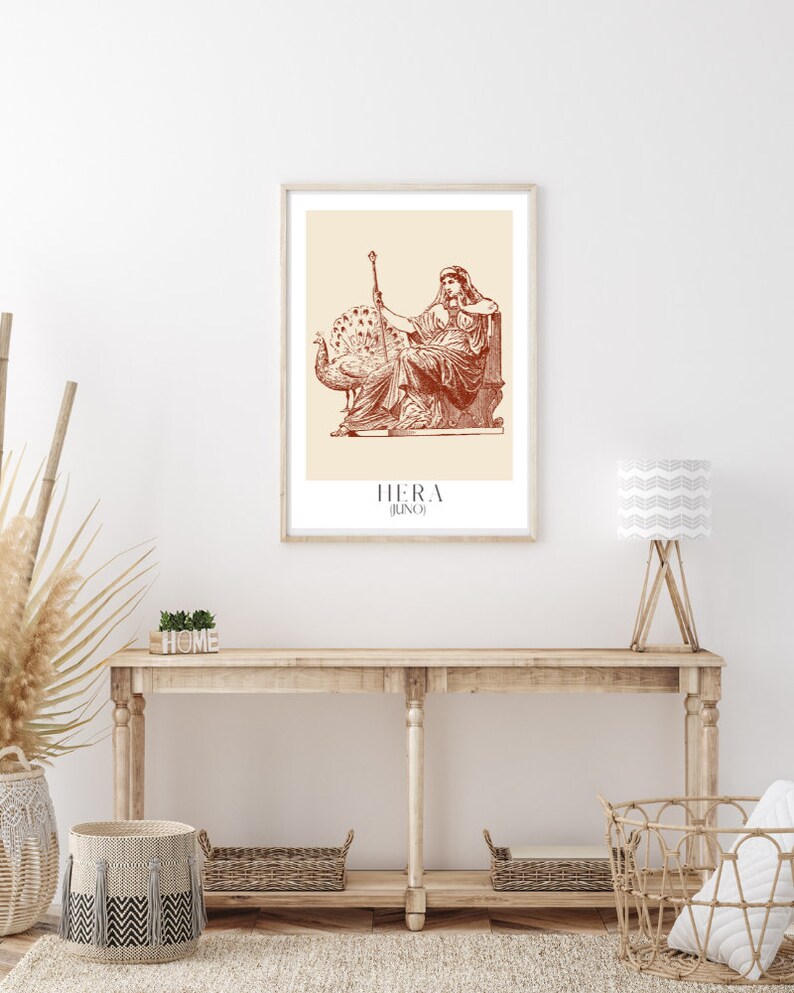 Goddess Hera Print Juno Poster Greek Mythology Art Greek | Etsy