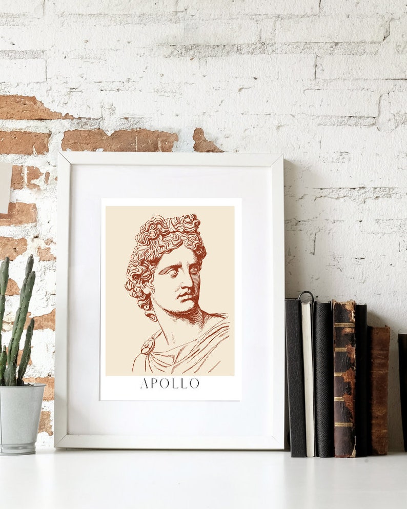 Phoebus Apollo Greek God Poster God Apollo Print Greek | Etsy