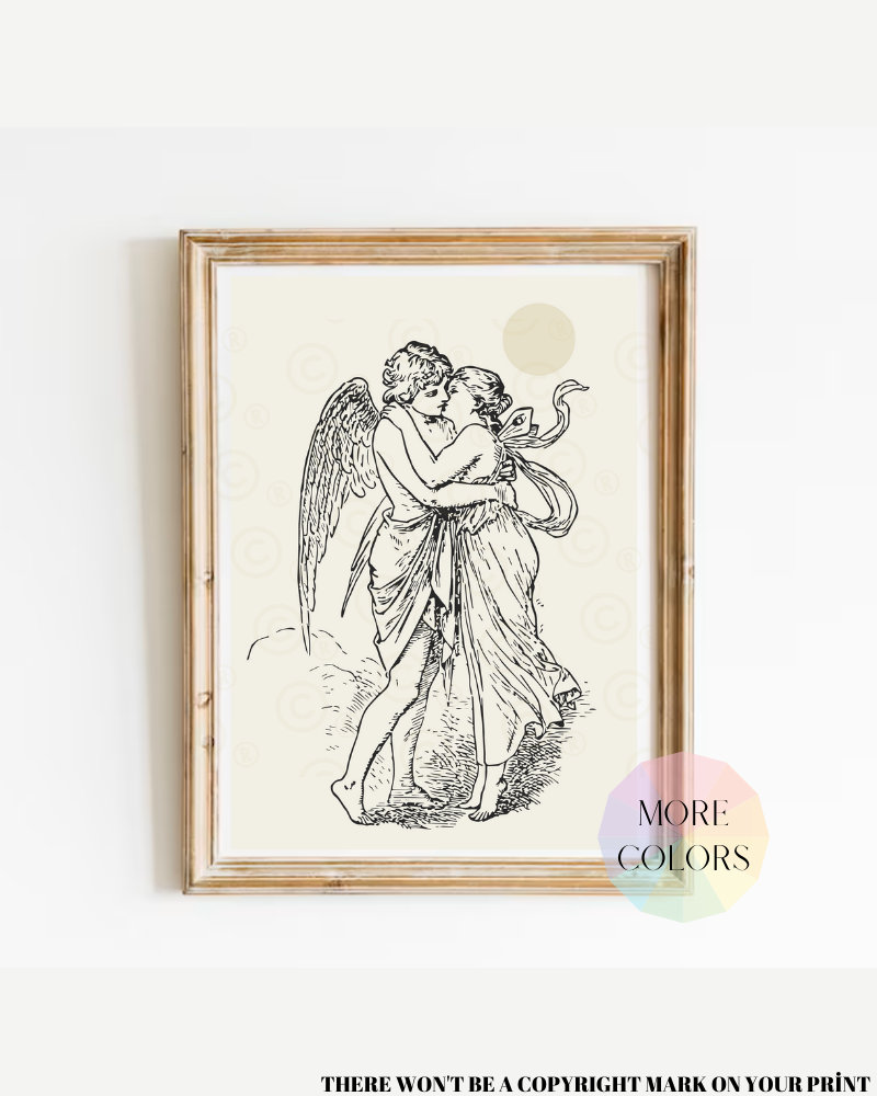 Cupid and Psyche Greek Mythology Art Myth of Greece - Etsy