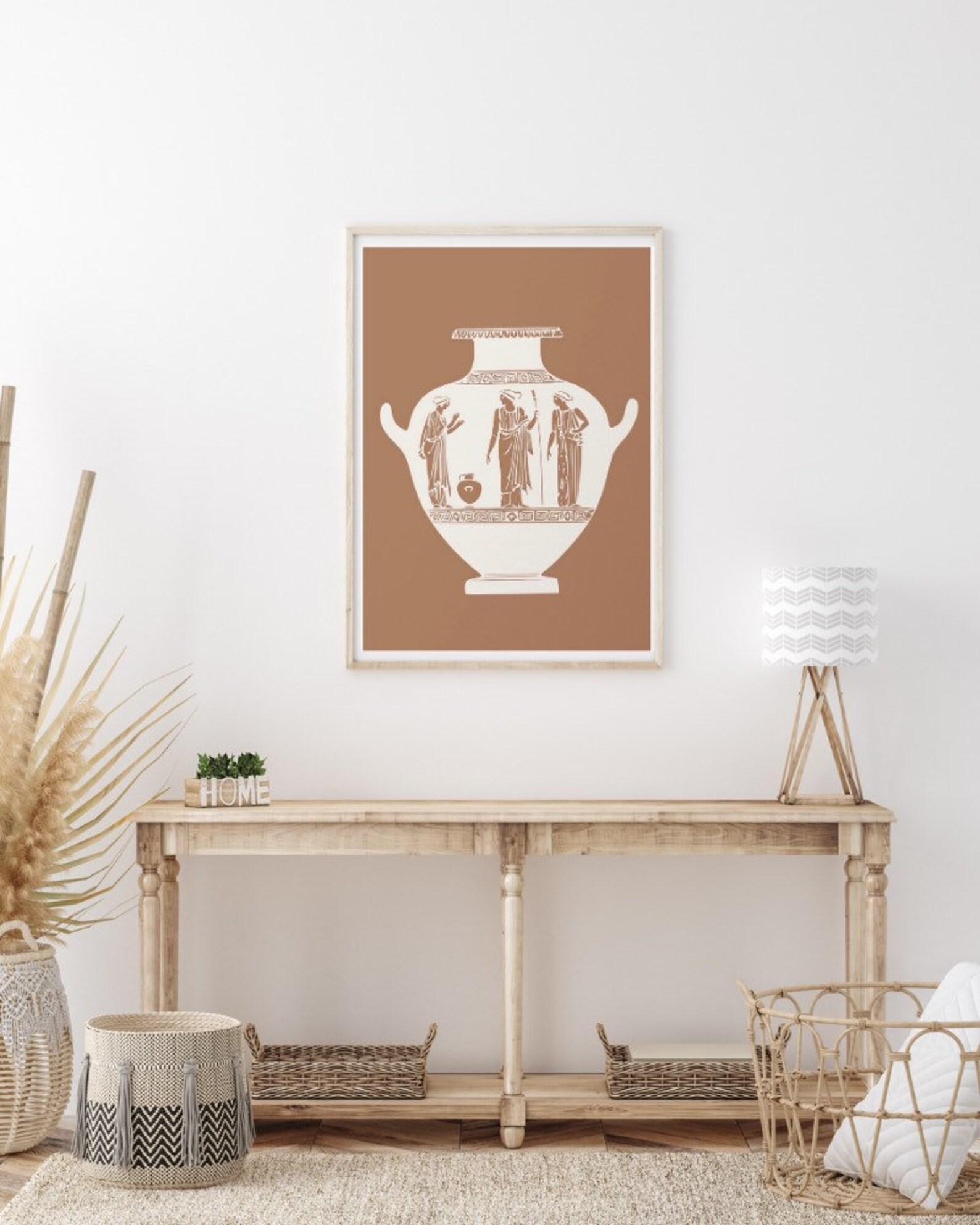 Greek Vase Print, Terracotta Pottery, Bohemian Wall Art (digital ...