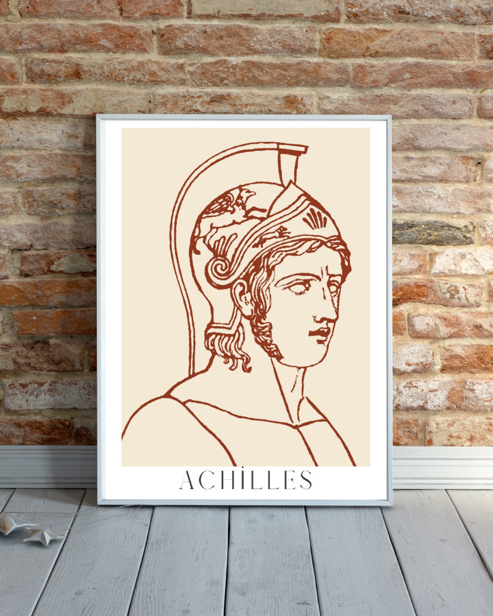 Achilles Art Iliad Print Epic Hero Poster Greek Mythology - Etsy