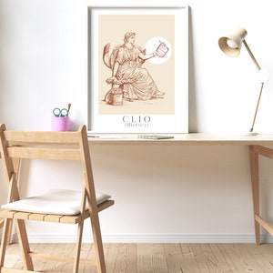 Clio, Clio Muse, History Poster, Historian Gift, History Teacher Gift ...
