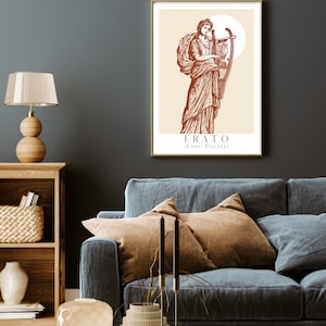 Erato, Love Poem Wall Art, the Nine Muses, Classic Literature Poster ...