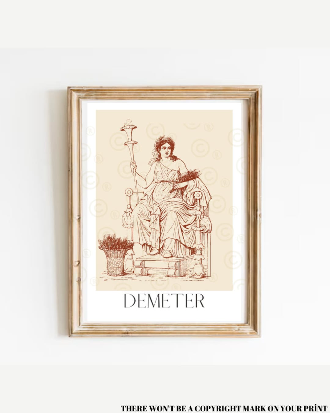 Demeter Druck, griechische Göttin der Ernte, Ceres, Mythology Art - Etsy.de