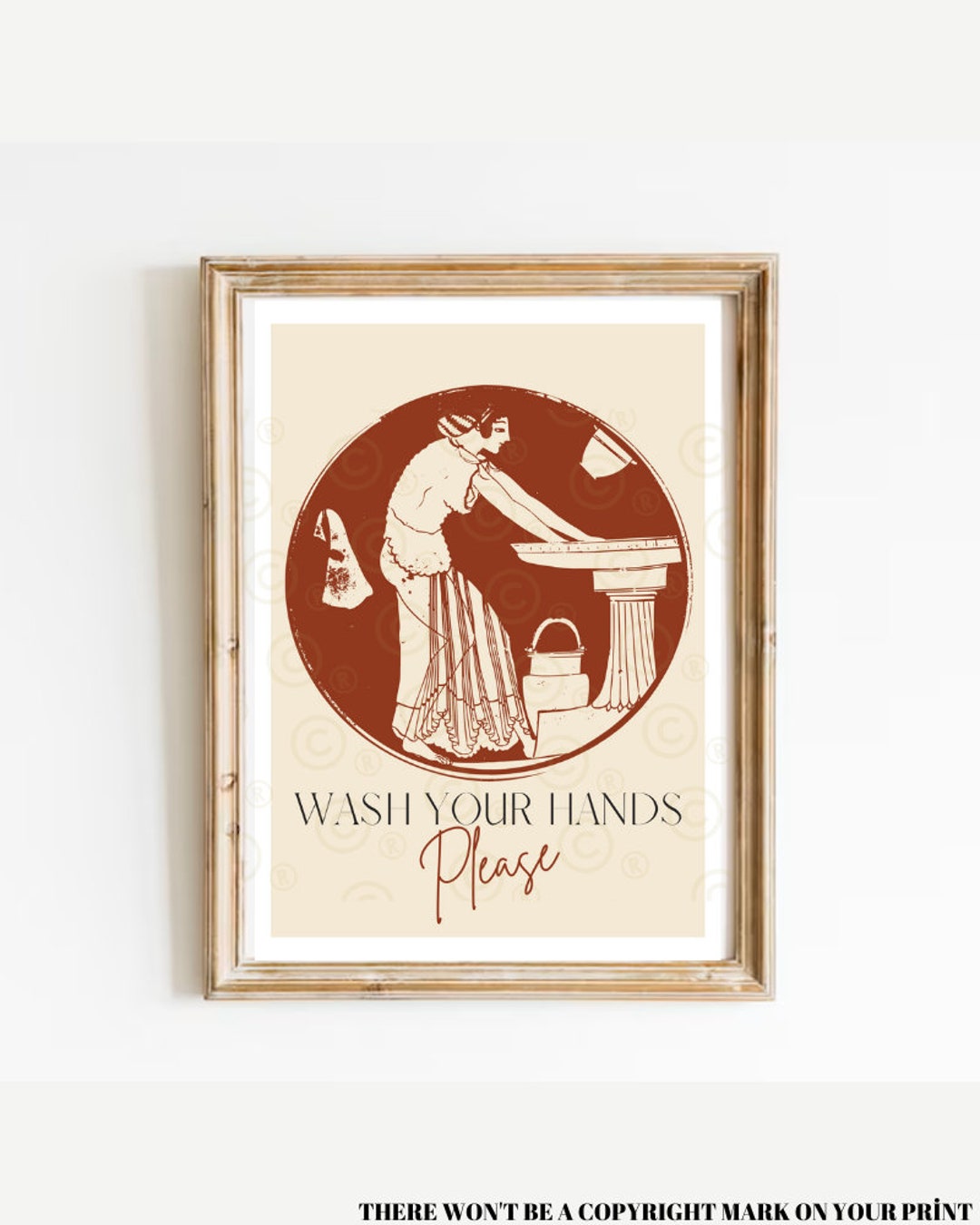 Wash Your Hands Wall Art, Bathroom Printable, Vintage Bathroom Art ...