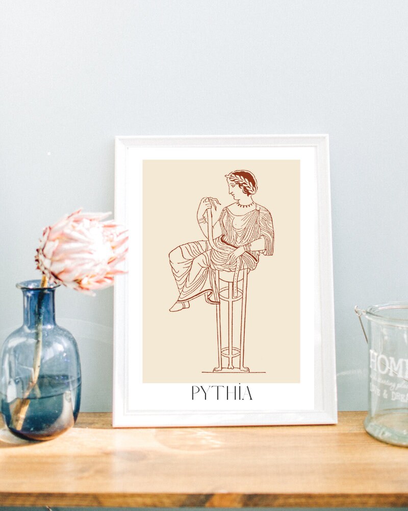 Pythia Oracle of Delphi the High Priestess Poster Priestess - Etsy