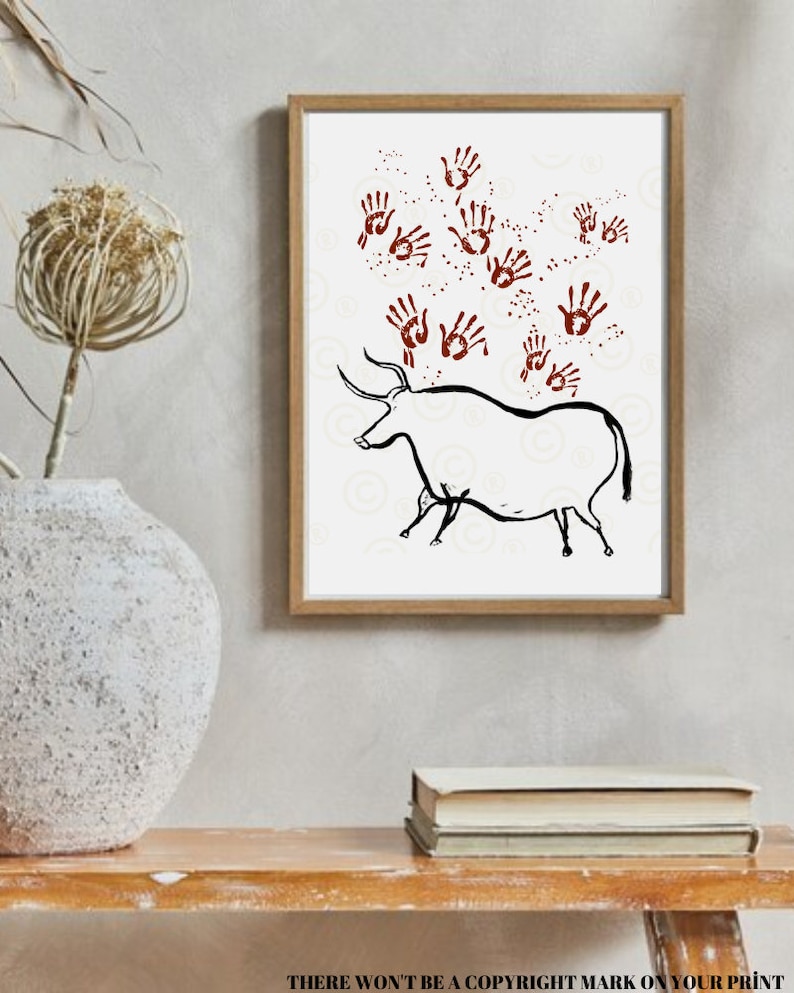 Lascaux Cave Art Prehistoric Cave Painting Paleolithic Art - Etsy